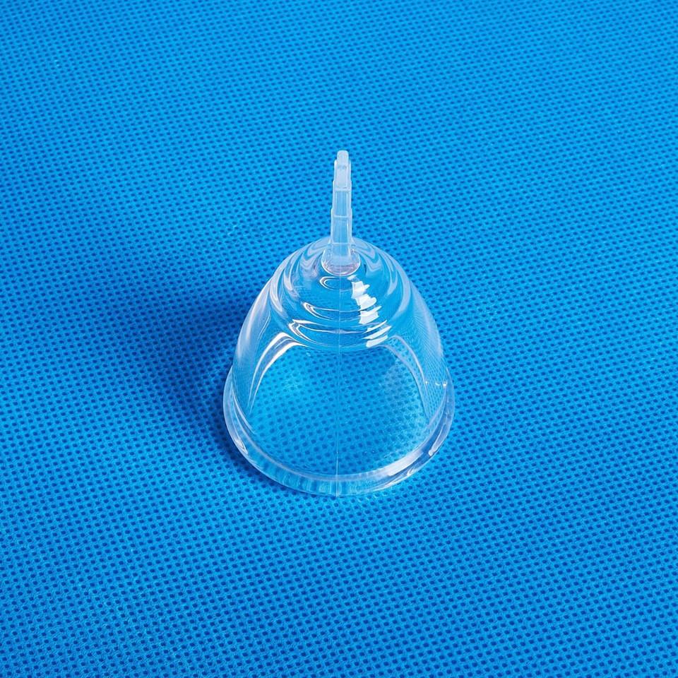 Clear Menstrual Cups Female Reusable Medical Soft Silicone With Travel ...