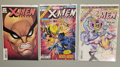 Marvel X-Men Legends 1 2 Wolverine Variant Cover Lot Nauk Kaare Andrews ...
