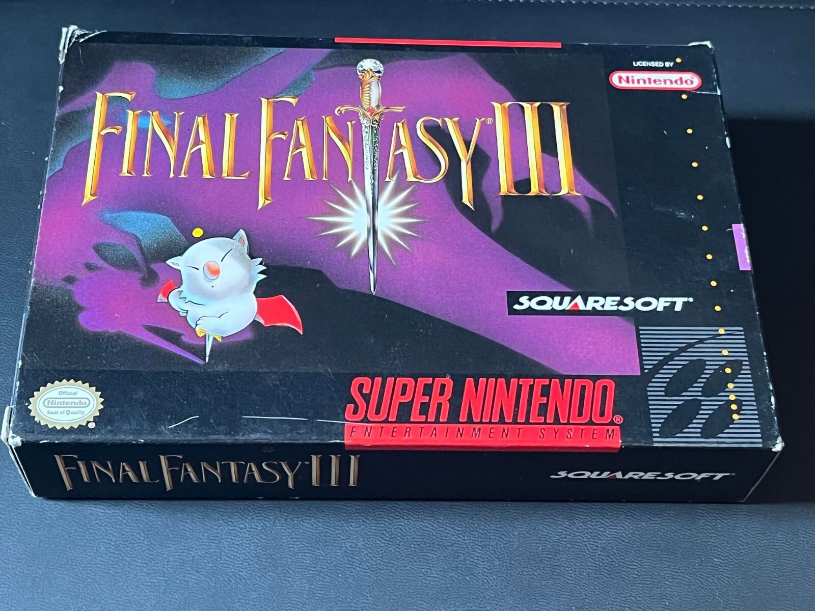 Final Fantasy III (Nintendo SNES, 1994) Box, Manual, Game (NO POSTER ...