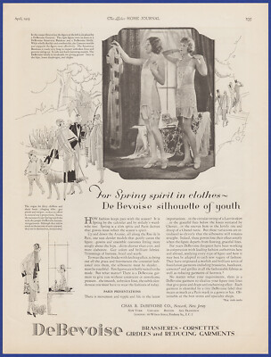 Vintage 1925 De BEVOISE Brassieres Corsettes Girdles Underwear Fashion ...