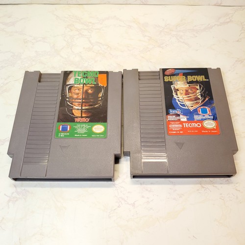 Tecmo Bowl Super Bowl NES Cart Nintendo Entertainment VTG Authentic ...