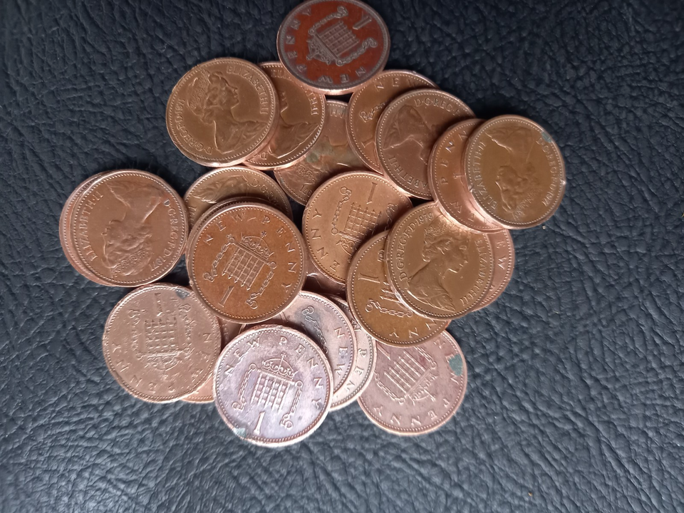 200 One Penny One Pence 1p 1np Coins [Came Out of One Arm Bandit Slot ...