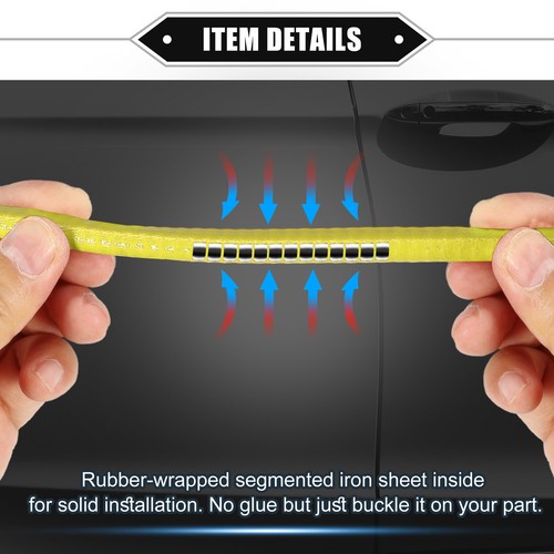 Car Door Edge Guard 16.4ft U Shape Rubber Trim Seal Strip Universal PVC ...