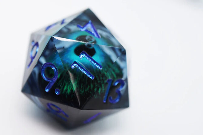 35mm Moving Eye D20 - Blue Cyclops Eye | eBay