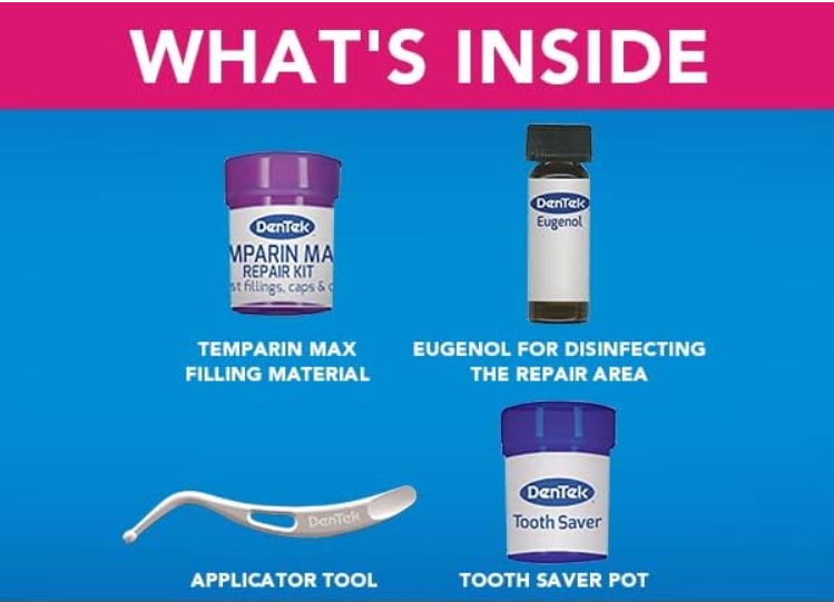 DenTek First Aid Kit, Home Temporary Dental Repair Kit for Repairing ...