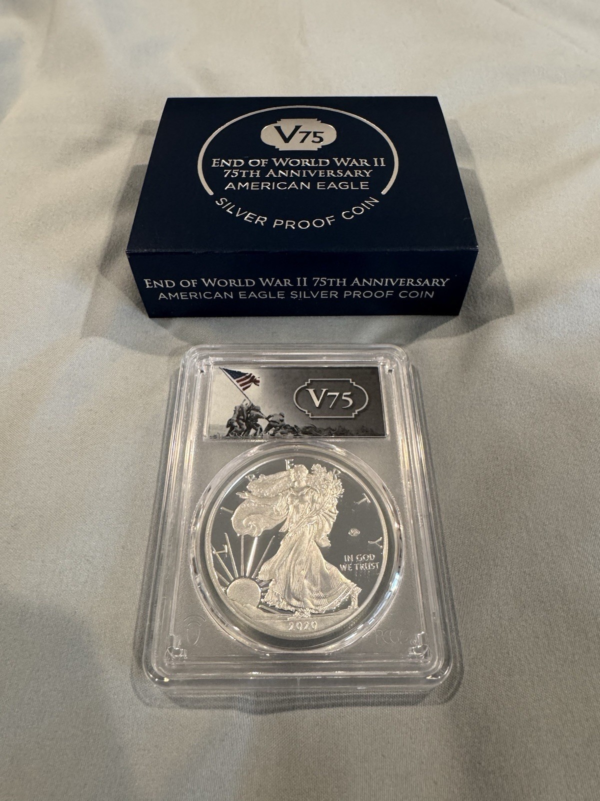 2020-W V75 (PR70DCAM) Proof Silver Eagle PCGS First Strike FS - End ...