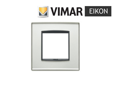 VIMAR EIKON PLACCA CLASSIC 2 MODULI MIRROR CENERE 20642.82 | eBay