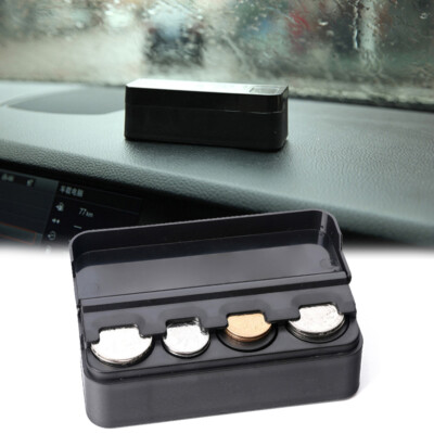 1X Car Coin Case Interior Organizer Storage Mini Box Coin Holder Car ...