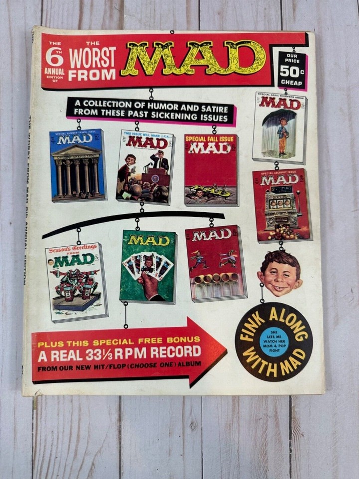 Vintage MAD Magazines!! 1958-1963, Some with Rare Inserts! Choose Your ...