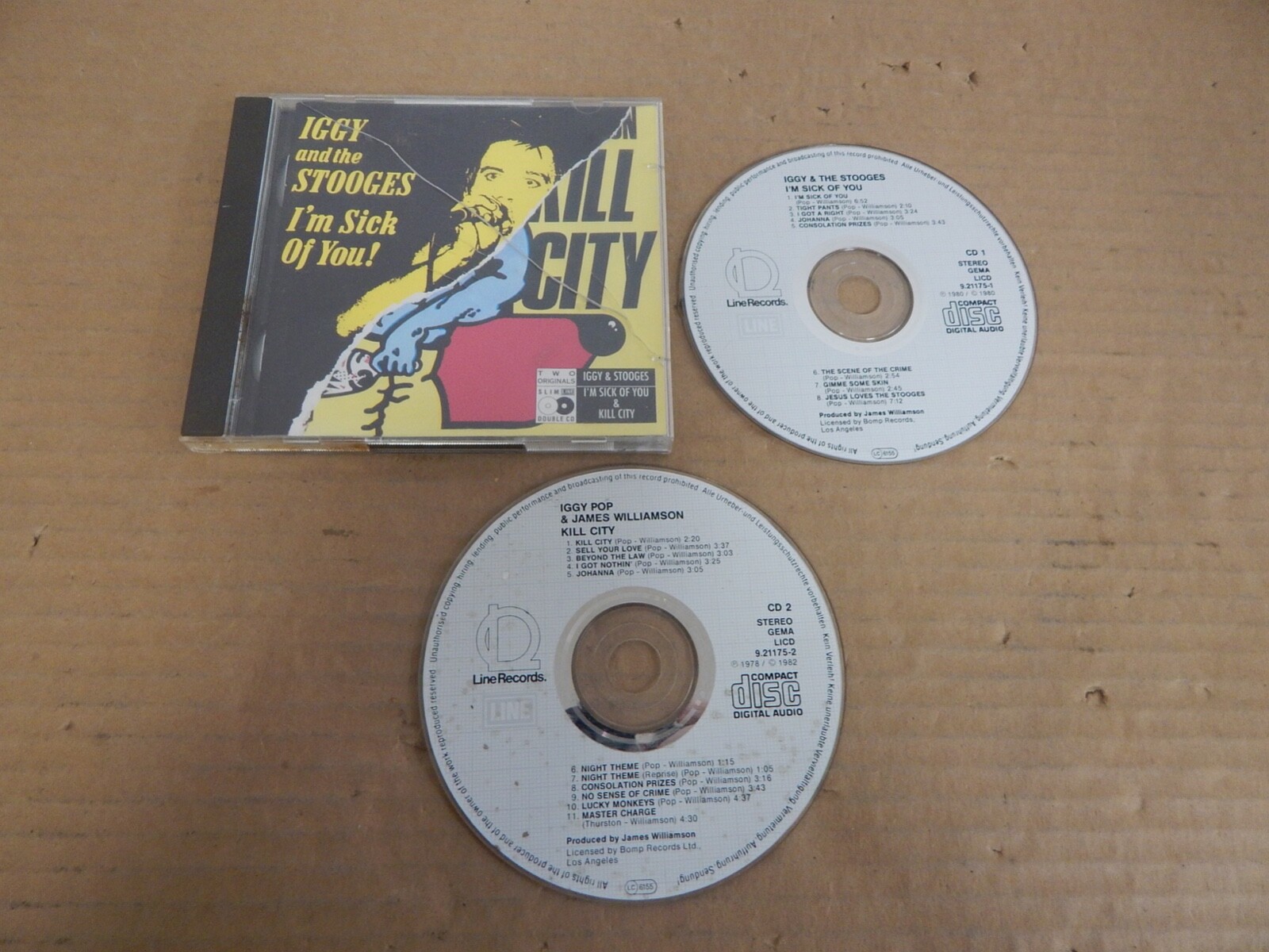 Iggy Pop & The Stooges - Im Sick of You Kill City CD 2 Disc Set James ...