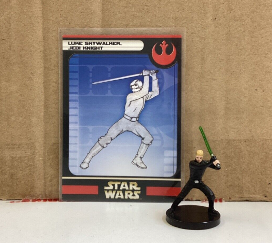 Star Wars Miniatures Rebel Storm Luke Skywalker Jedi Knight 09/60 w ...