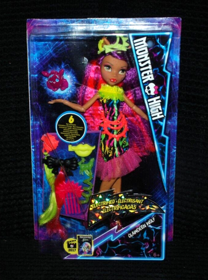 Monster High Electrified Clawdeen Wolf Doll - Daughter of Werewolves ...