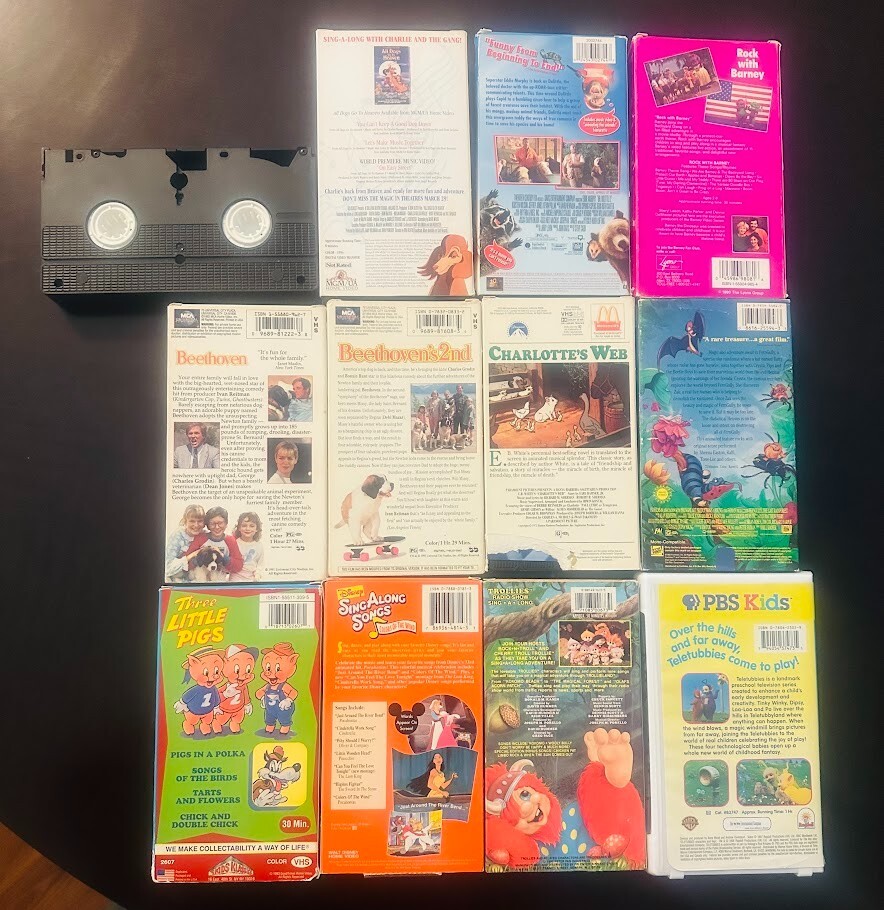 Lot of 12 VHS Movies Tapes Children's Movies | eBay