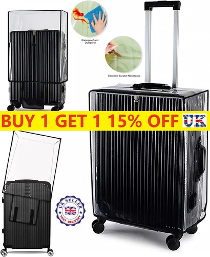 Clear Transparent PVC Plastic Luggage Cover Suitcase Protector Covers ...