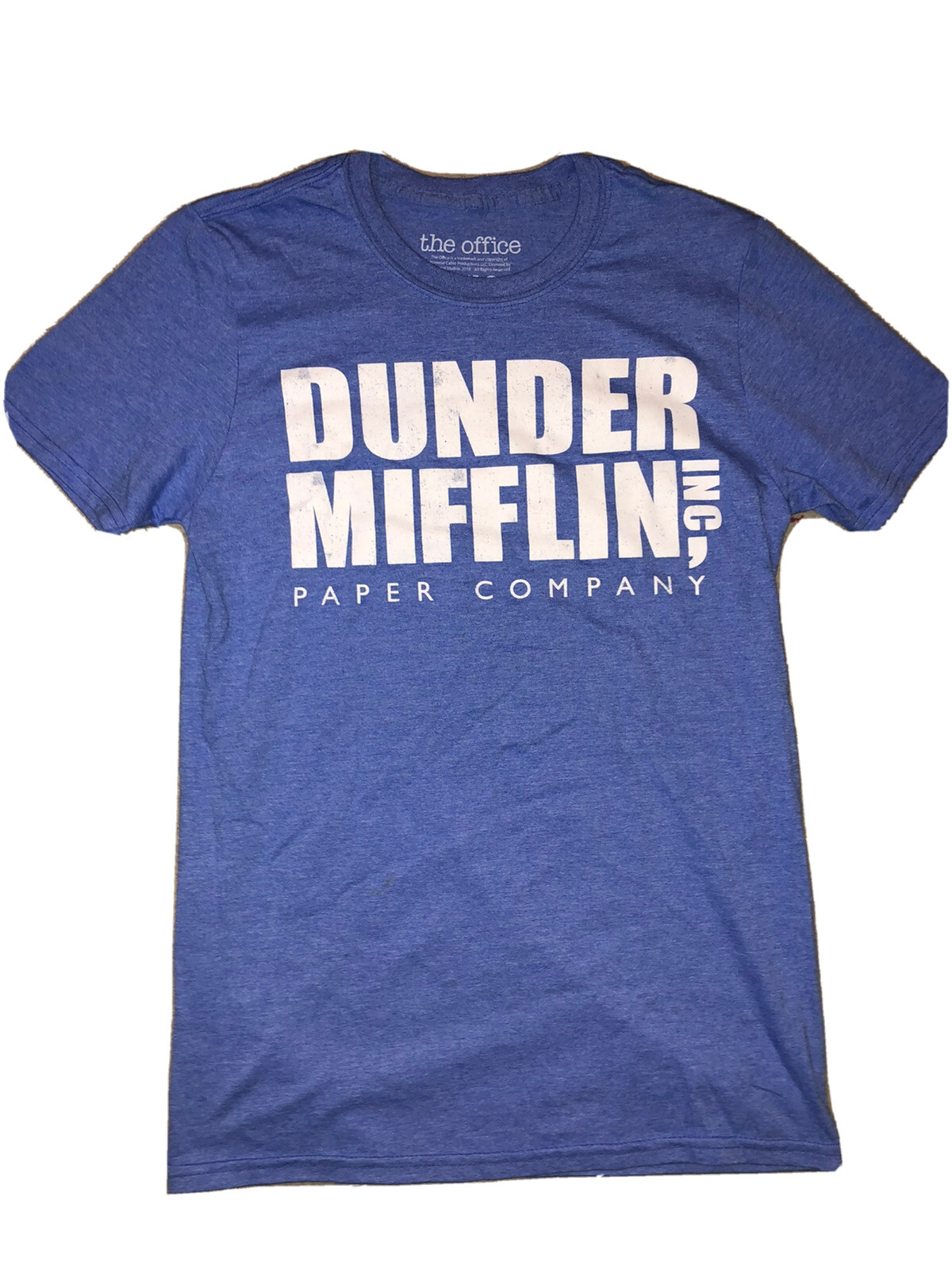The Office Dunder Mifflin Blue T Shirt - Gem
