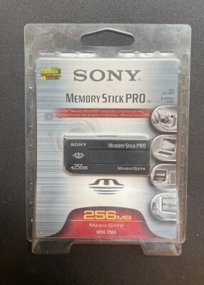 New/Sealed Sony 256 MB Memory Stick Pro - MagicGate - Black (MSX-256S ...