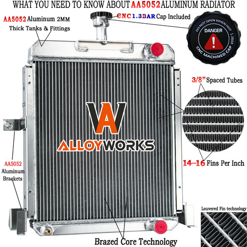 539567R1 Radiator Fits Case IH 574 674 2500A Tractor 66496C2 539567R2 ...