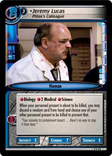 Star Trek 2E: Jeremy Lucas, Phlox's Colleague [Ungraded] To Boldly Go ...