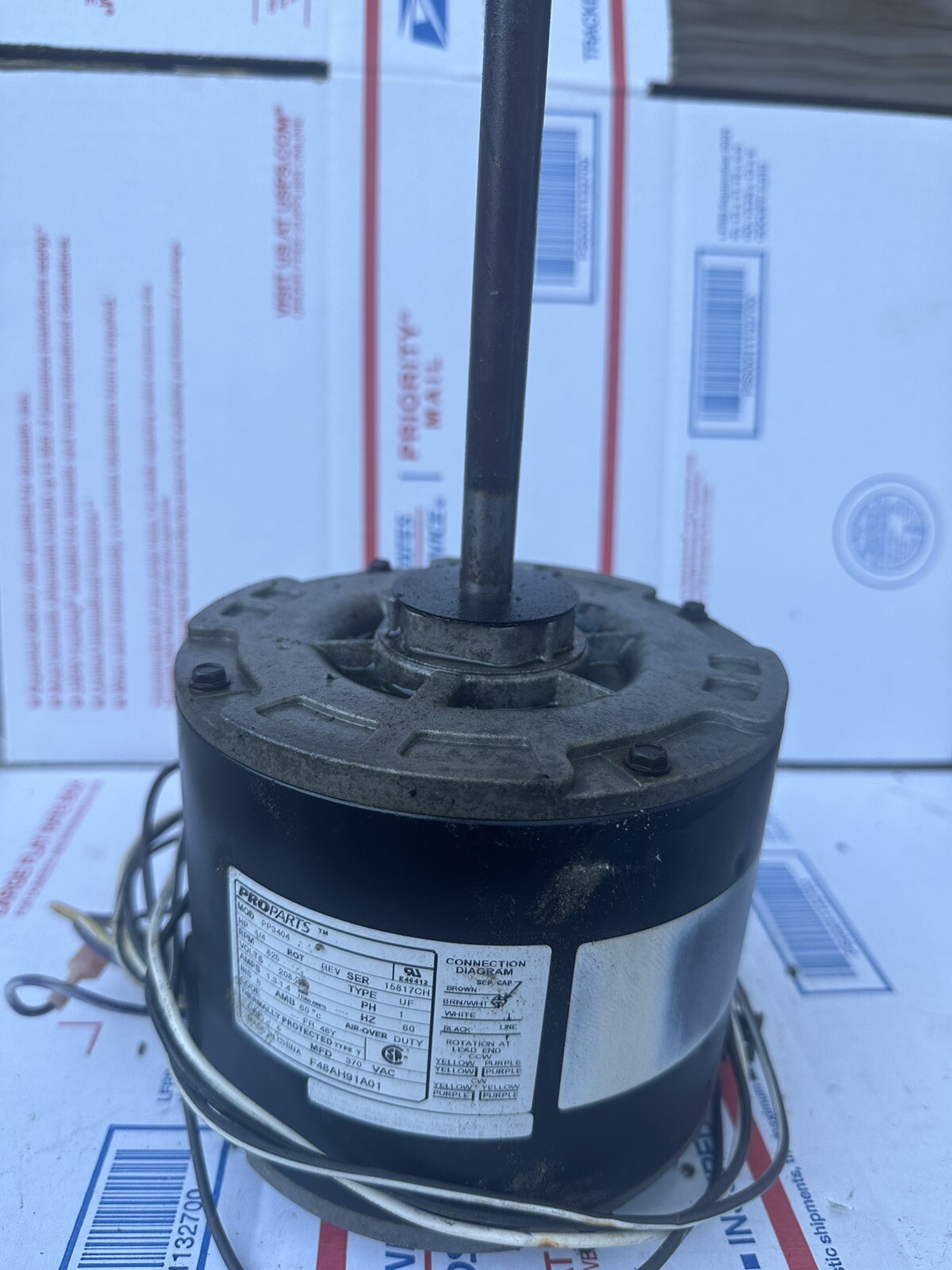 Pro Parts 1/4 HP - 208/230V - 825 RPM Condenser Fan Motor PP3404 | eBay