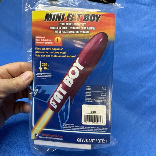 ESTES OOP MINI FAT BOY FLYING MODEL ROCKET 47776024427 | eBay