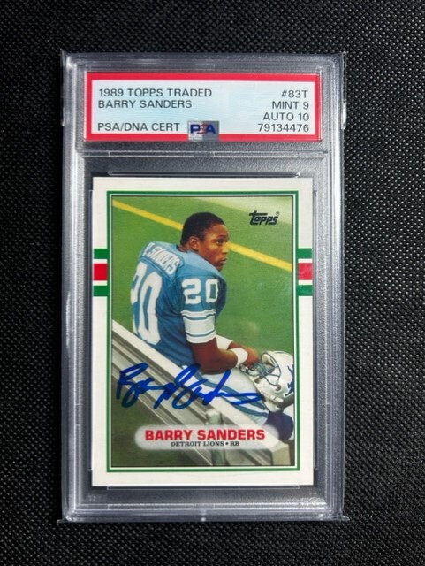 Barry Sanders Autographed Memorabilia | Signed Photo, Jersey ...