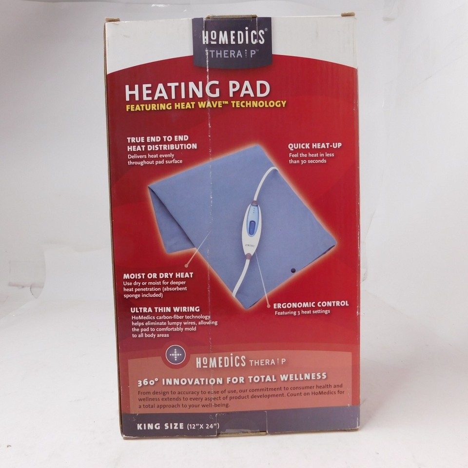 HoMedics HP-300 Therapy Heating Pad Moist/Dry Heat Pain Relief Electric ...