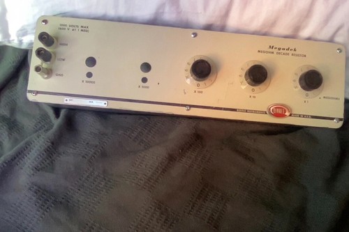 Biddle 3-dial Megadek decade resistor 1MΩ - 1GΩ | eBay