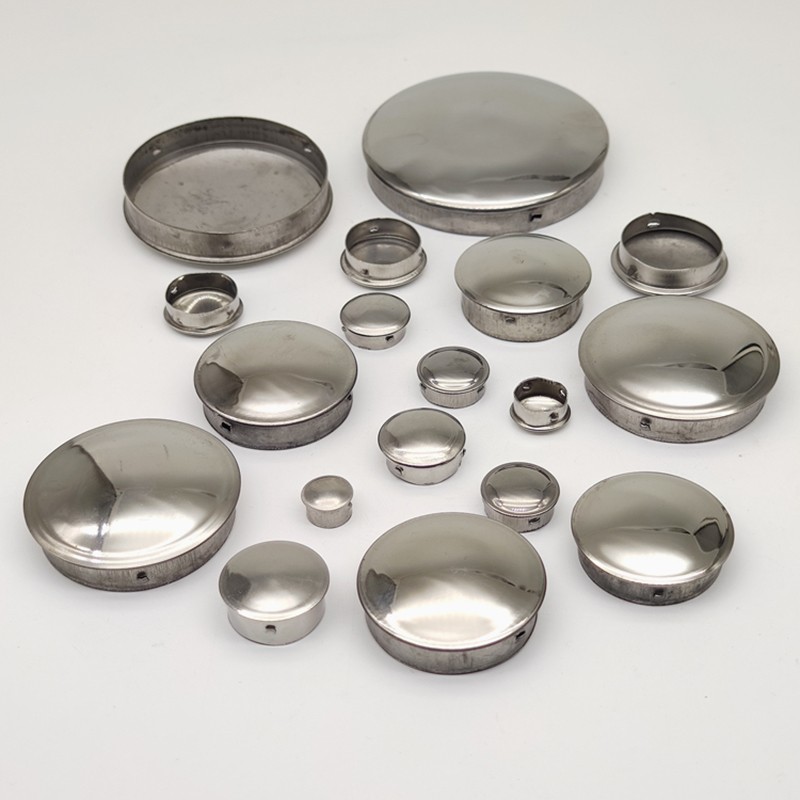 Round 304 Stainless Steel Blanking End Caps Tube Pipe Inserts Plug OD ...