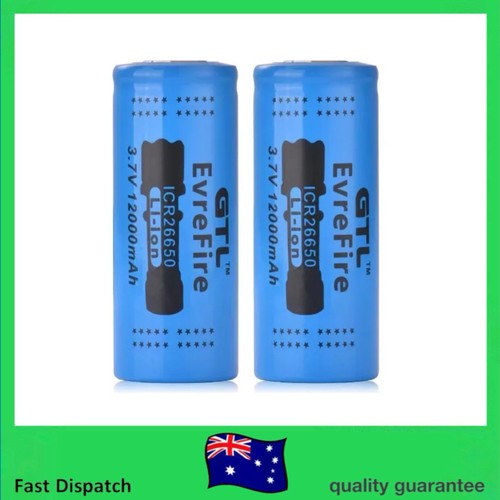 2PABK 3.7V 26650 Li-ion Rechargeable Battery For Strong Flashlight Use ...