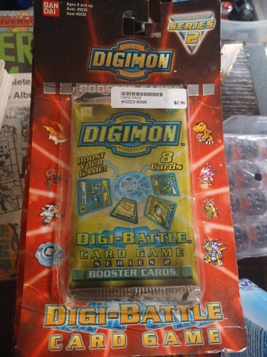 1999 DIGIMON DIGI-BATTLE SERIES 2 BOOSTER BLISTER PACK ~ Original ...
