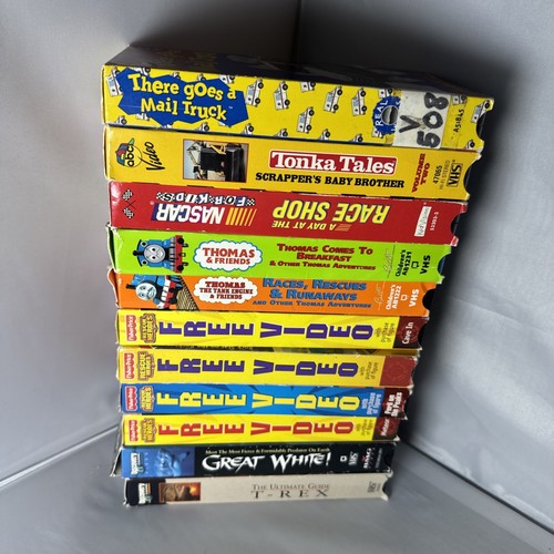 Family Kids Learning VHS Tapes Lot 11 Thomas, Rescue Heroes, Sharks ...