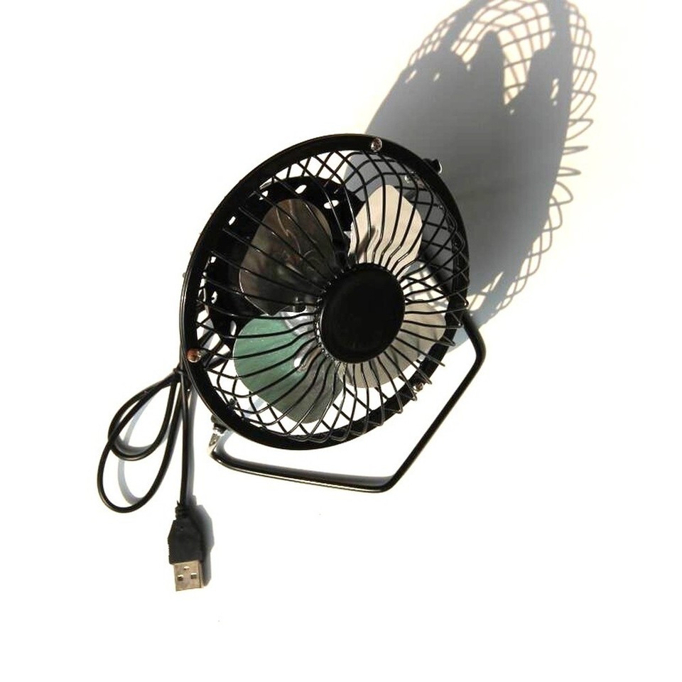 Black 4 Inch Solar Panel Fan 3W 5W 6V with USB Charging Function for ...