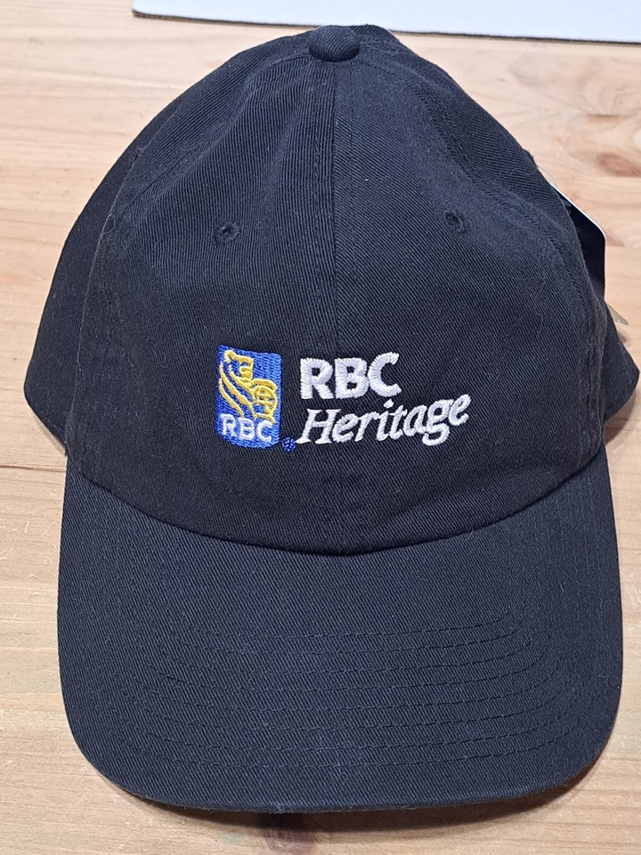 RBC Heritage PGA Tour SC Golf Hat Cap Adjustable Strapback Black Ahead ...