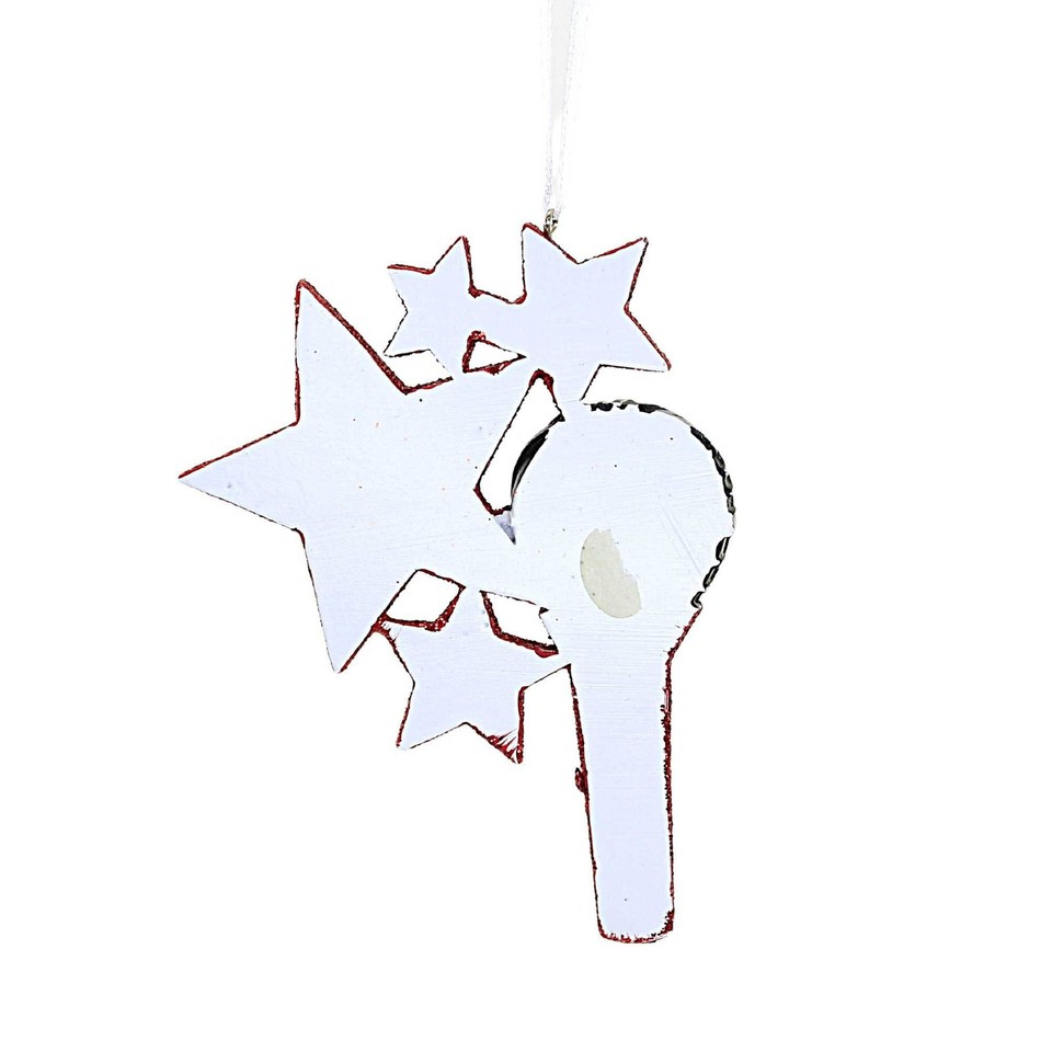 Polarx Rock Star Microphone Tree Ornament Personalized It Karaoke Sing ...