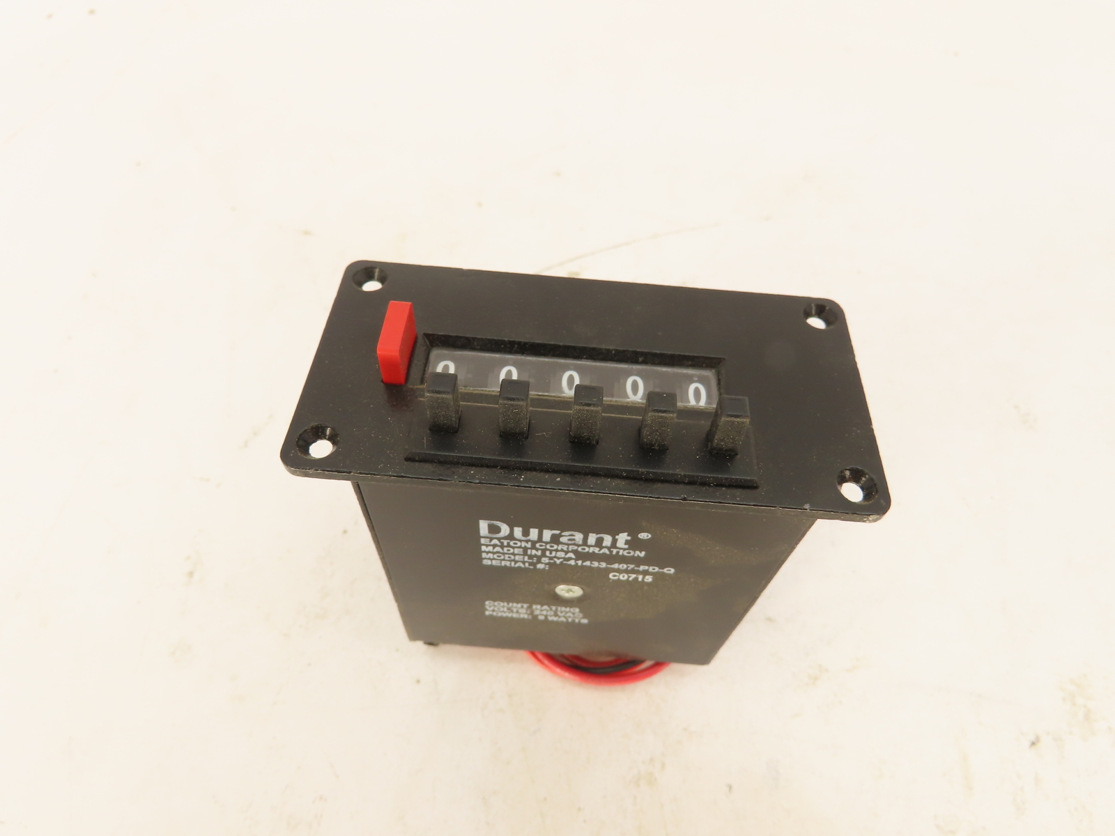 Eaton Durant 5-Y-41433-407-PDQ Predetermined Count Control Totalizer ...