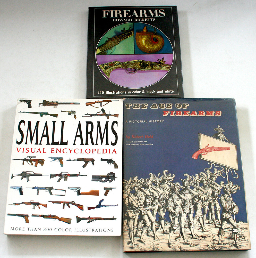 3 GUN BOOKS Firearms, Small Arms Visual Encyclopedia, Age Of Firearms ...