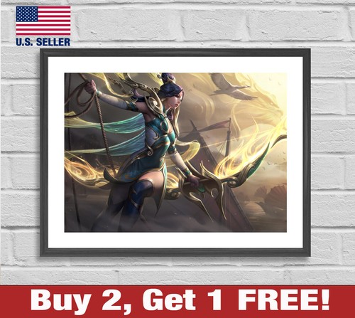 League of Legends Ashe Poster 18" x 24" Print Game Room Wall Art Decor ...