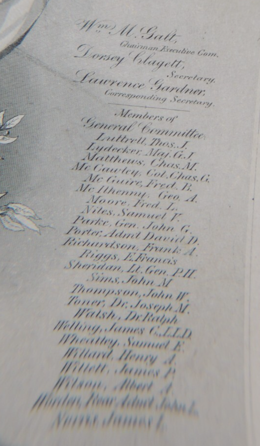 1885 AUTOGRAPHED INAUGURATION COMMEMORATIVE SIGNED by GROVER CLEVELAND ...