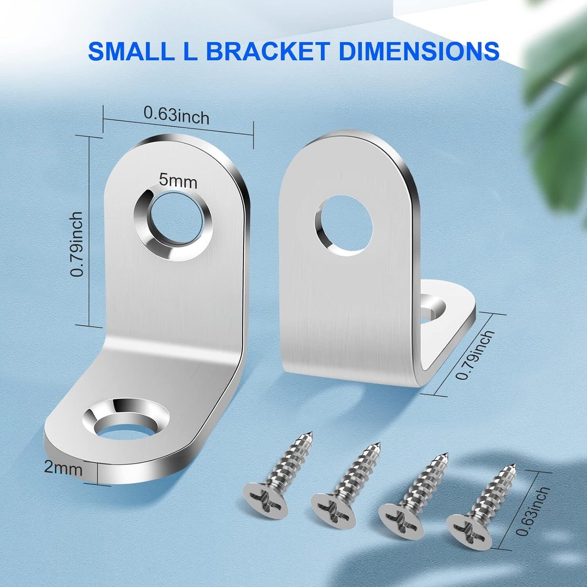 Small L Bracket Hardware Amazon.com: LuckIn 20 Pack Corner Brace 2.5"