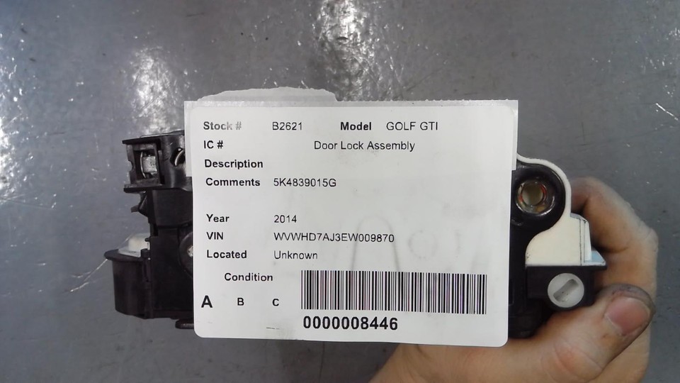 VOLKSWAGEN GOLF GTI Door Lock Assembly 5K4 839 015 G | eBay