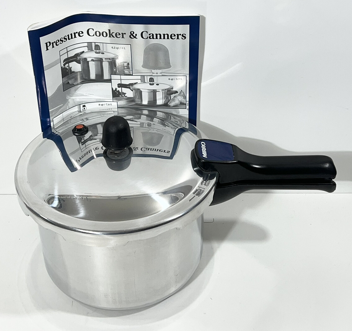 Mirro 4.2 Quart 4 Liter Aluminum Pressure Cooker Canner Model 92040 ...
