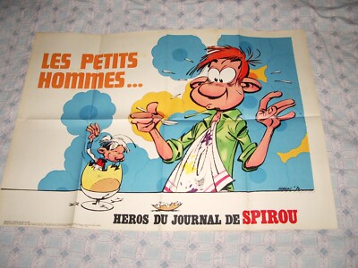 SERON POSTER LES PETITS HOMMES . 1973 . SUPPLÉMENT À SPIROU N°1817 . ( J87 ) | eBay