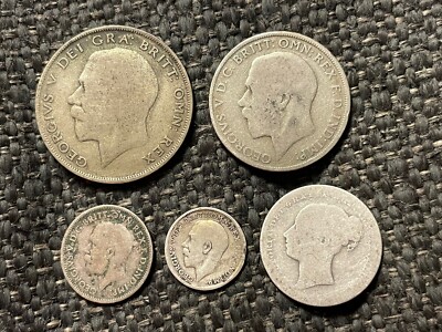 GREAT BRITAIN Silver Lot Of 5, Thruppence To Half Crown. | eBay
