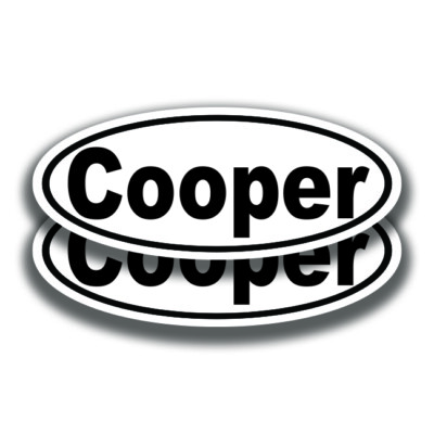 COOPER NAME DECALs 2 Stickers Bogo Car Truck Bumper Window | eBay