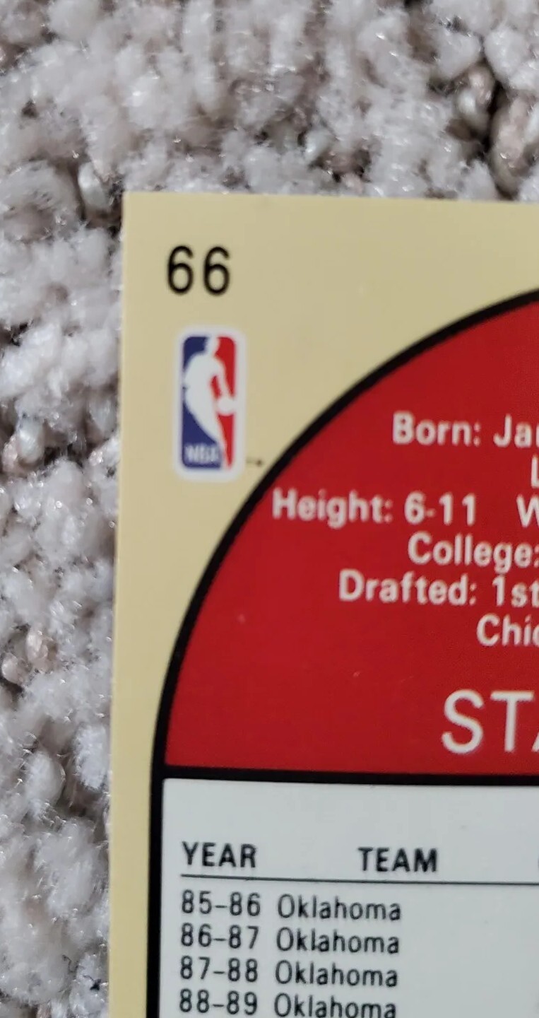 1990 NBA Hoops Basketball Card #66 Stacey King Rookie Chicago Bulls ...