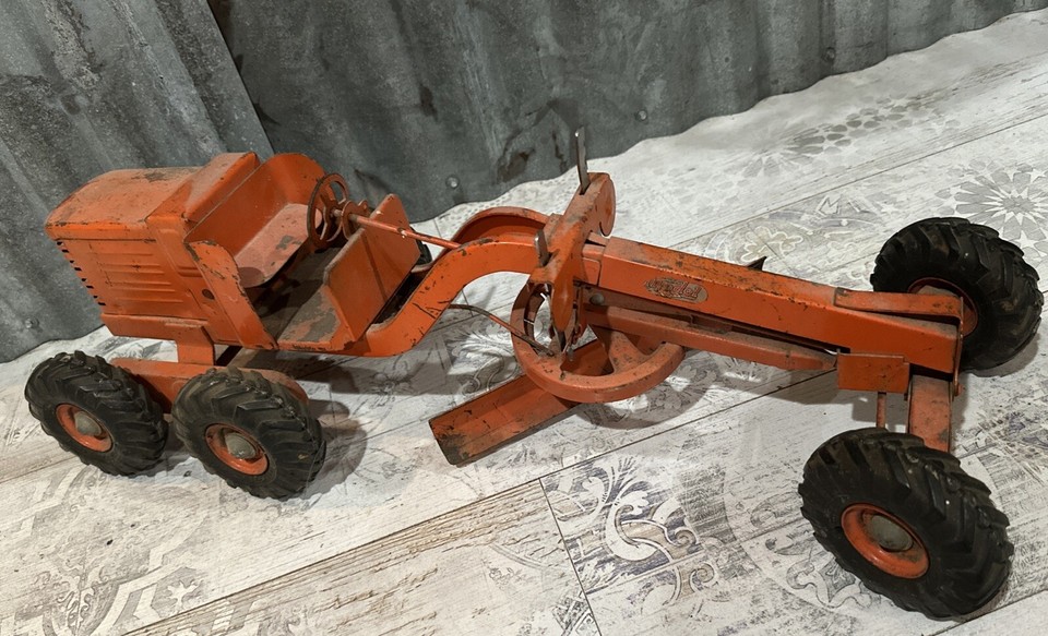 1949 DOEPKE Adams Motor Road Grader Vintage Pressed Steel Model Toy ...