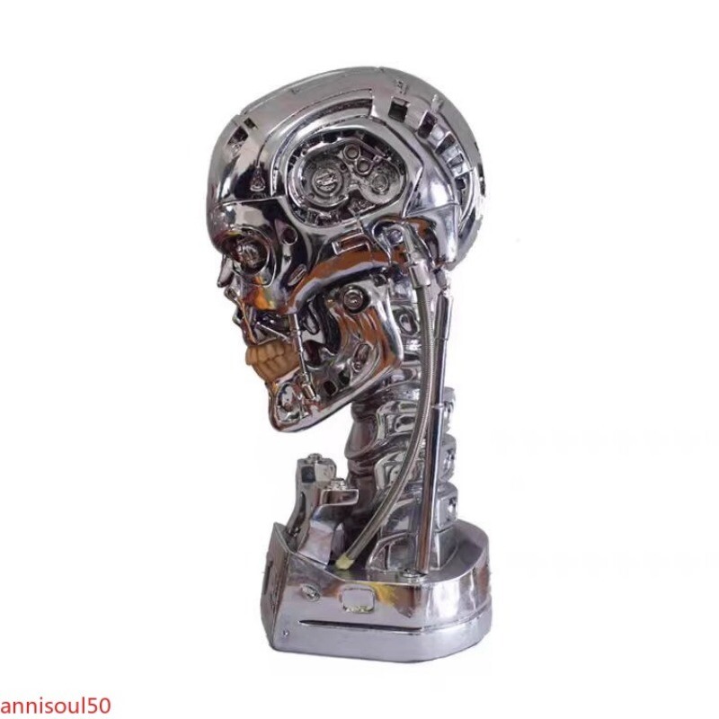 The Terminator T800 Satue Skull Model Head T2 Terminator 1:1 Bust Moive ...