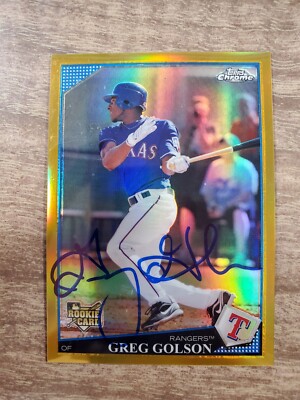 Greg Golson 2009 Topps Chrome Refactor #06/50 Hand Signed | eBay