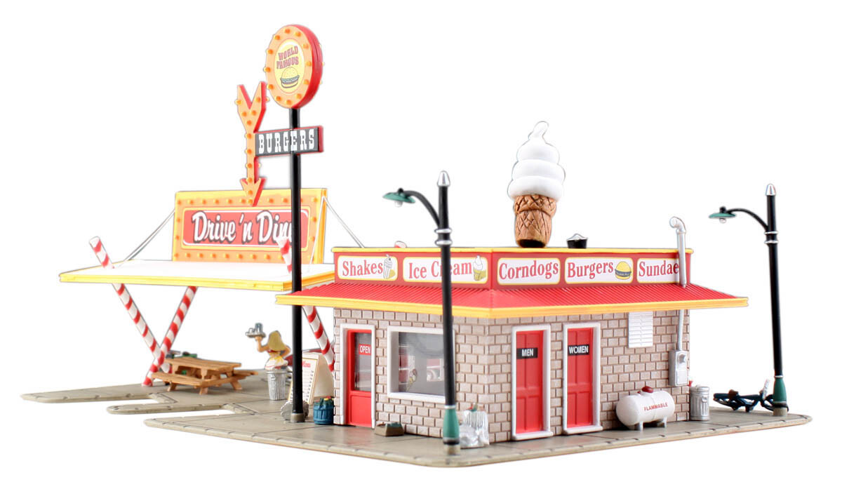 Woodland Scenics BR5029 HO-Scale Drive n' Dine Built-Up Drive in ...