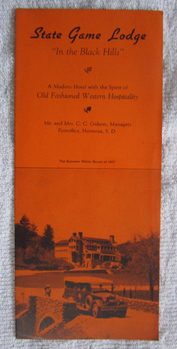STATE GAME LODGE - Black Hills, S.D. - Brochure - 1938 | eBay